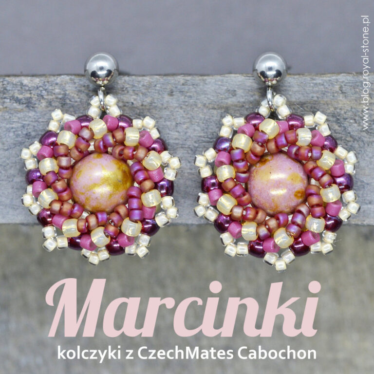 Marcinki tutorial na kolczyki z koralików. | Royal-Stone blog